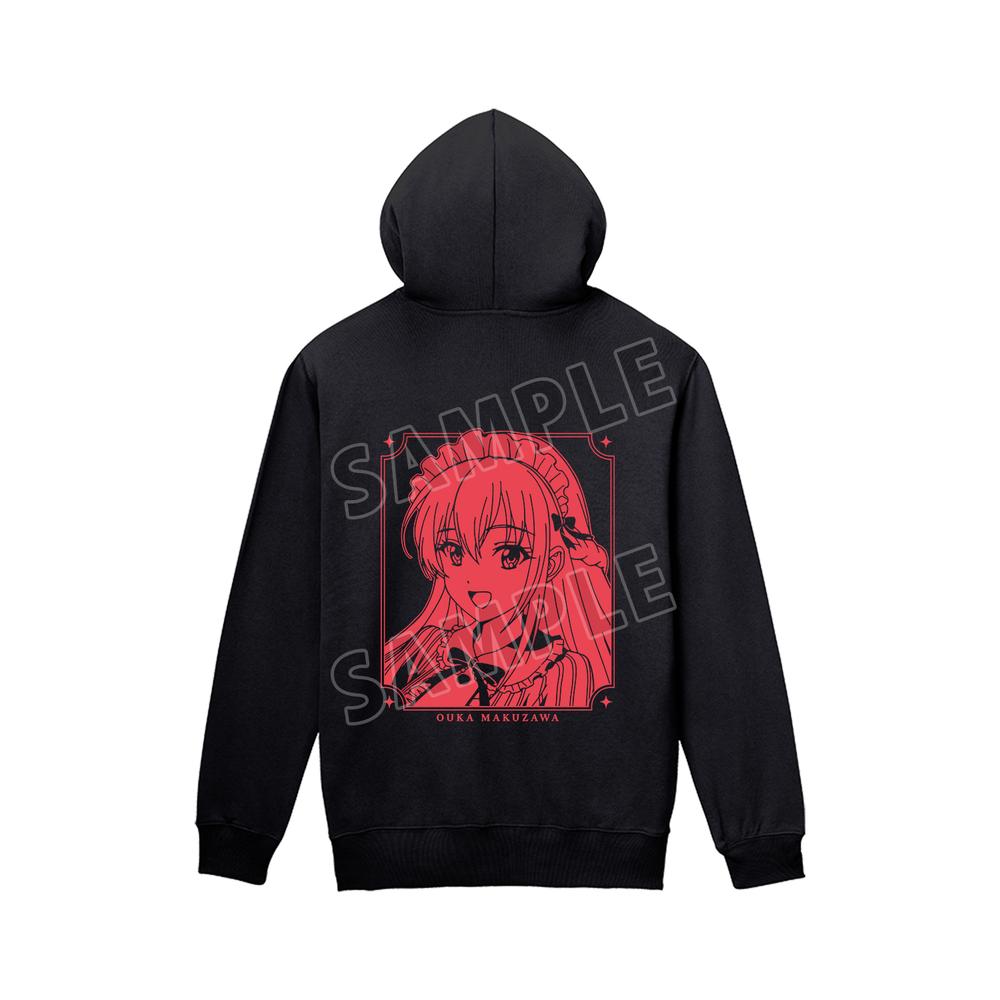 『女神のカフェテラス』幕澤 桜花 バックプリントジップパーカーレディース【202408再販】 - Anime Store.JP
