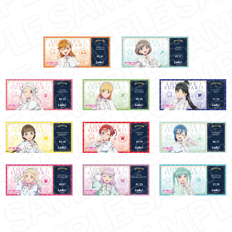 『ラブライブ!スーパースター!!』チケット風ホログラムカード Twinkle Triangle ver セット – Anime Store ...