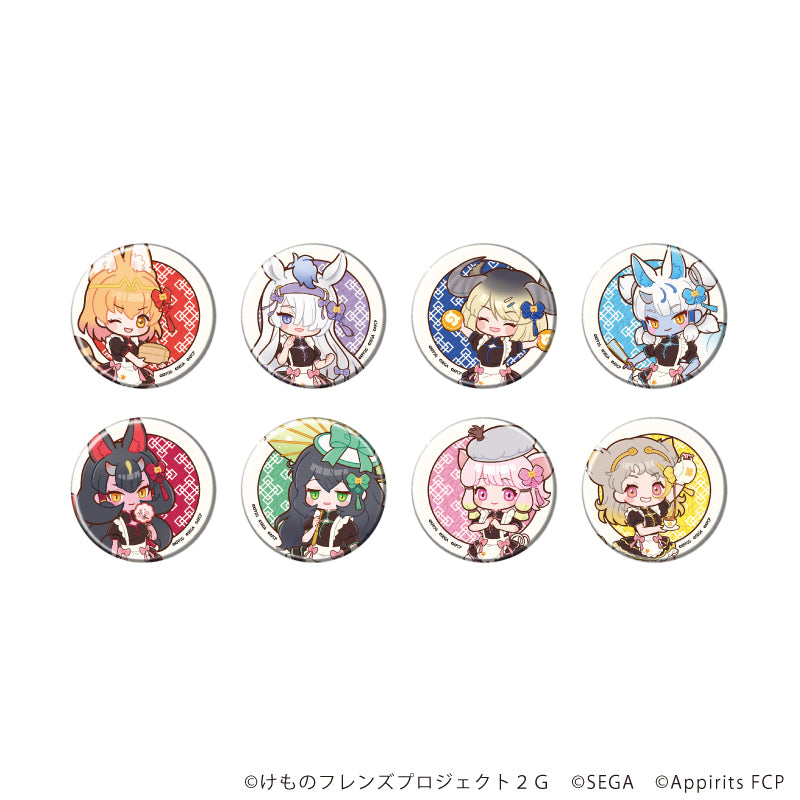 『けものフレンズ3』缶バッジ10/チャイナメイドver. コンプリートセット(全8種)(POP Artイラスト) - Anime Store.JP